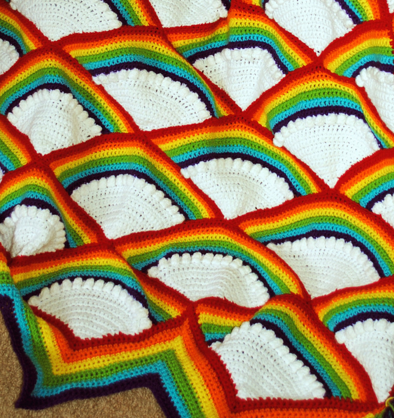 Crochet Pattern For Rainbow Afghan at Melody Hanks blog