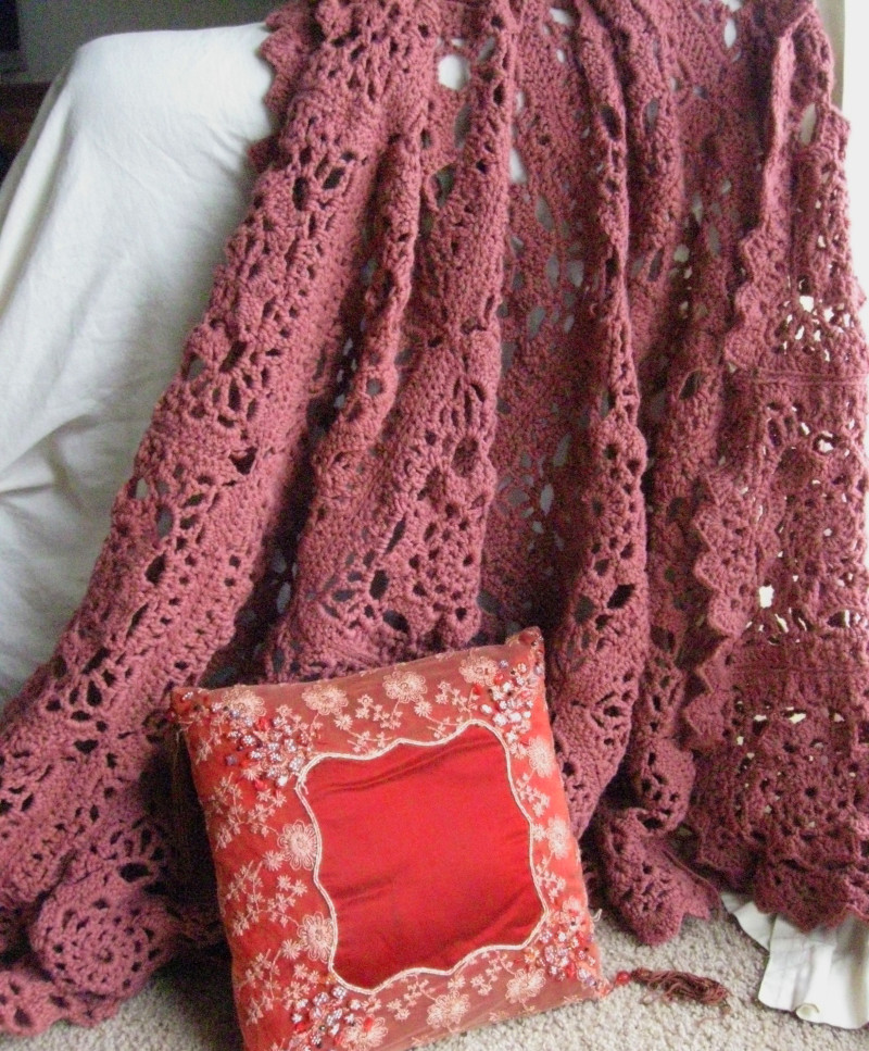 Crochet Rose Afghan - mellie blossom