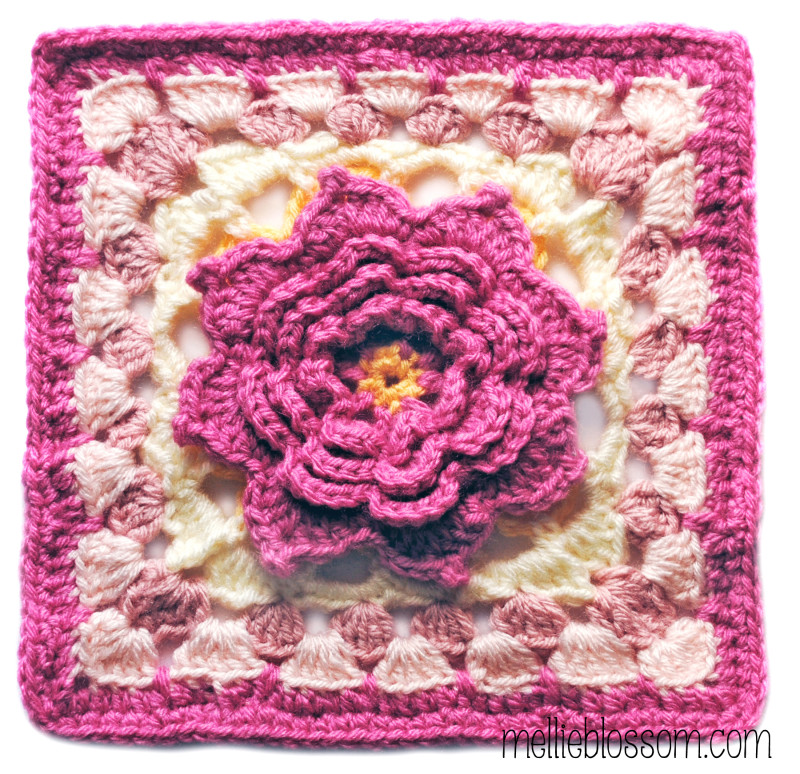 Pink Crochet - More Swap Squares - mellie blossom